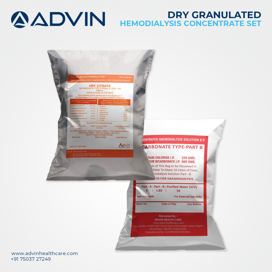Dialysis Bicarbonate Bag Manufacturer & Exporter | Hemodialysis ...