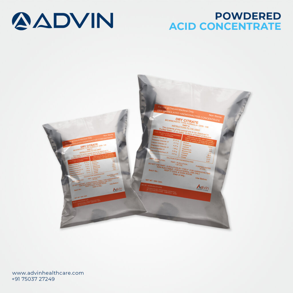 Dialysis Powdered Acid Concentrate Manufacturer & Exporter ...