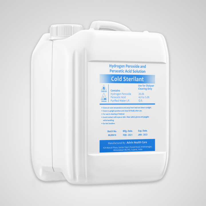 Cold Sterilant Manufacturer | Exporter Cold Sterilizant - Advin Dialysis